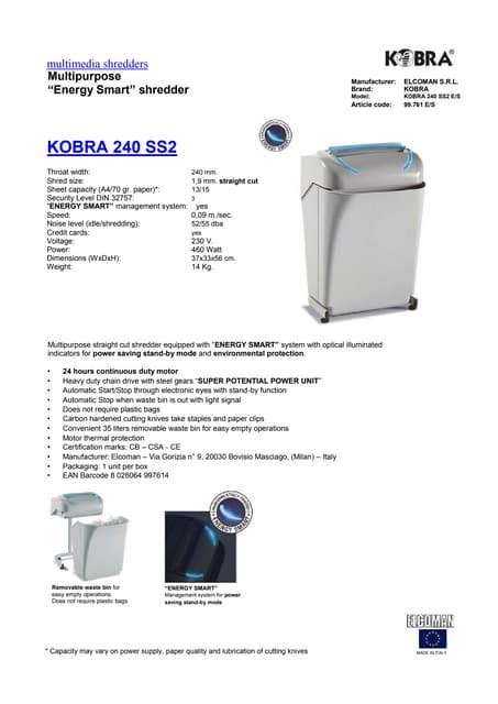 Kobra 240 ss2 | PDF