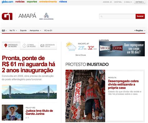 Rede Globo redeamazonica Amapá ganha páginas conteúdo local