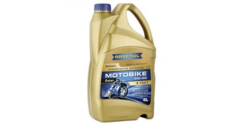 Масло RAVENOL Motobike 4-T Ester 5W40 - 4L на Топ Цена | Ойл Груп БГ