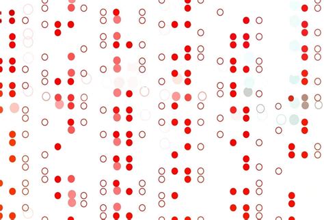 Light Red Vector Pattern With Spheres 6398398 Vector Art At Vecteezy