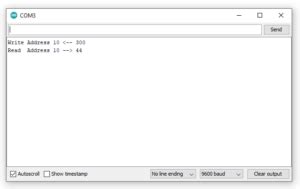 Arduino Store Values Using Eeprom Memory