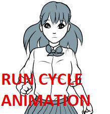 Babe Girl Running Late Animated Run Cycle By ZenBlood On DeviantArt