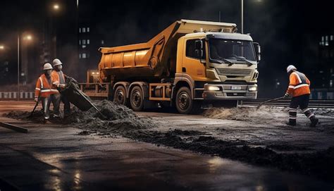 Premium Photo Road Working