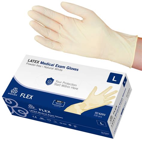 Evercare® Examination Gloves Latex Flex Powder Free Evercare Medical