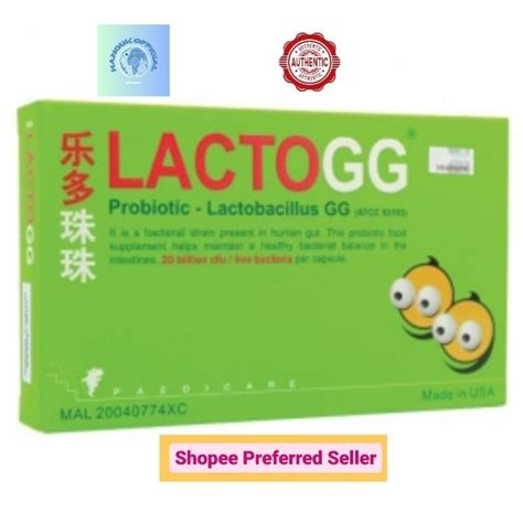 Lactogg Probiotic Lactobacillus Gg 30 Capsules Expiry 2027 Shopee Singapore