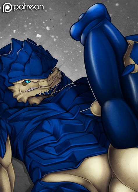 Rule 34 Alien Anthro Armor Balls Bioware Claws Close Up Clothed