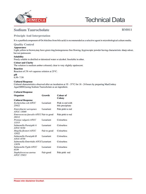 Fillable Online Sodium Taurocholate Fax Email Print Pdffiller