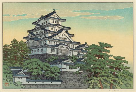 Kawase Hasui Himeji Castle Ohmi Gallery Ukiyo E Search