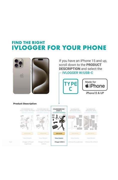 Movo Ivlogger Vlogging Kit For Iphone With Light Mic Phone Mount
