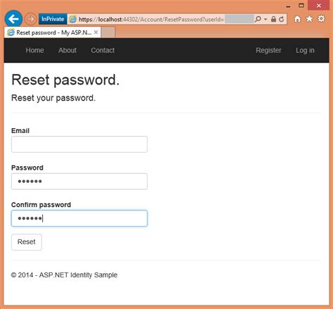계정 확인 And 암호 복구 Aspnet Idc Aspnet 4x Microsoft Learn