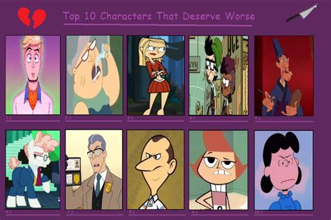 My Top 10 Characters That Deserve Worse Part 11 By Hayaryulove On