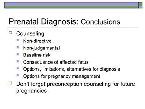 Prenatal Diagnosis For Birth Defect At Fetus Ppt