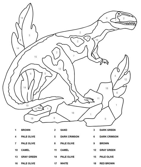 Målarbild Måla Efter Nummer Triceratops Skiv ut gratis på malarbilder se