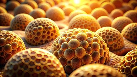 Unveiling The Intricate Structure Of Illuminated Brown Adipose Tissue Cells Under Microscopy