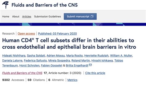 Human Cd4 T Cell Subsets Differ In Their Abilities To Cross Endothelial And Epithelial Brain