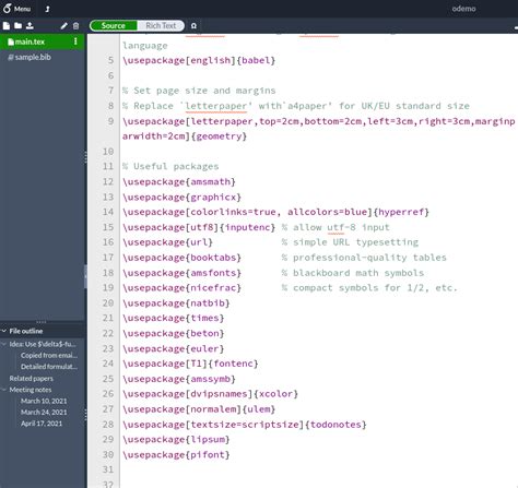 Using Overleaf For Maths Notes From Ideas To Full Write Up