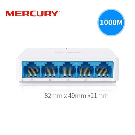 Mercury 100 1000Mbps 5 8 Ports Gigabit Ethernet Network Switch RJ45 Cable Splitter Mini Desktop
