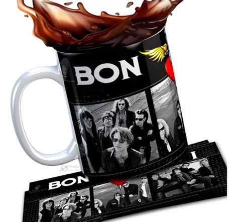 Taza Bon Jovi Hard Rock Musica De Ceramica Calidad Importada