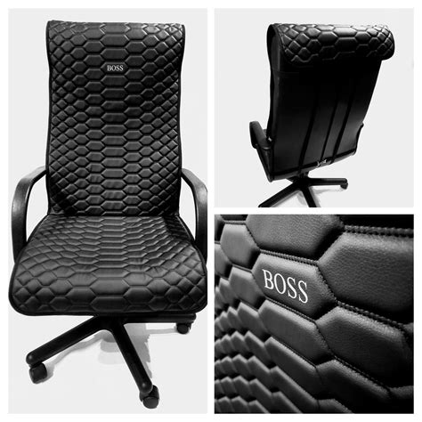 Чехол на офисное кресло черный BOSS экокожа (ID#1442324536), цена: 1060 ...