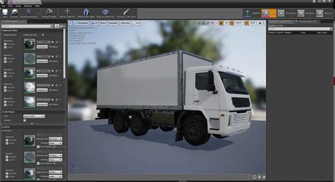 ue4 rigged truck vehicle flippednormals