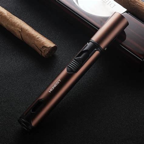 Briquet à gaz gaz en métal stylo aérographe à Jet Butane torche de cuisine Turbo coupe vent
