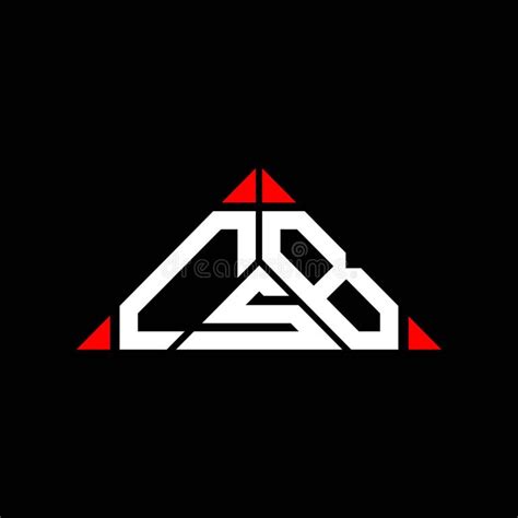 Csb Letter Logo Creative Design With Vector Graphic Stock Vector