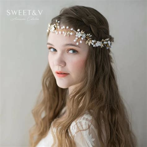 Buy Bohemian Hair Accessories Freshwater Pearl