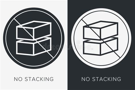 Do Not Stack Packaging Symbol Sign And Label Indicating That Items