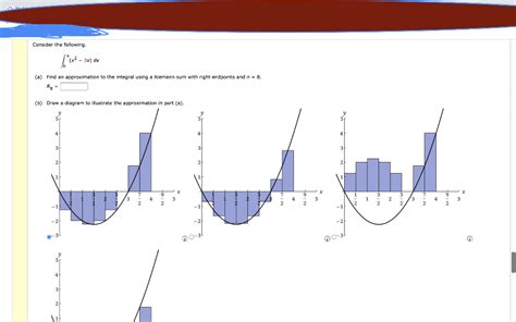 Solved Consider The Fallowing ∫04x2−3xdx A Find An