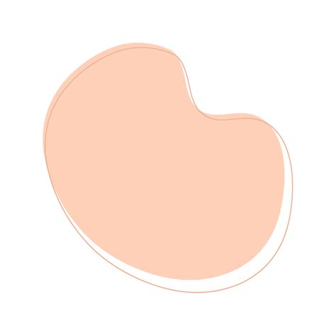 Abstract Colorful Blob Shape Modern Aesthetic Hand Drawn Illustration