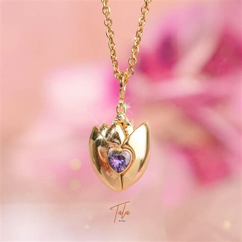 Tala By Kyla Tulip Locket Pre Order Purple Necklace Plus Premium T