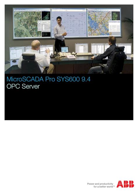 pdf microscada pro sys600 9 4 opc server abb group · please inquire