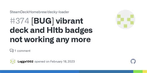 Bug Vibrant Deck And Hltb Badges Not Working Any More Issue