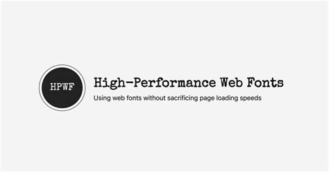 Conffab On Linkedin High Performance Web Fonts