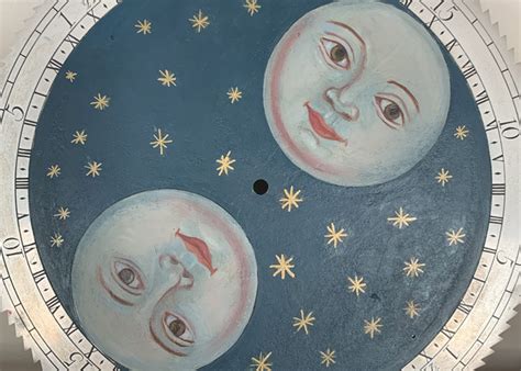 Grandfather Tall Case Moon Dial Restoration Clock Dial Restorations