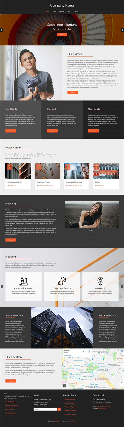 Crio Wordpress Themes For Business Boldgrid