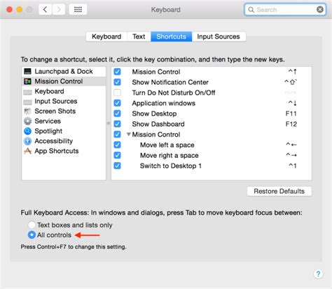 How To Tab Between Dialogue Box Buttons On Mac