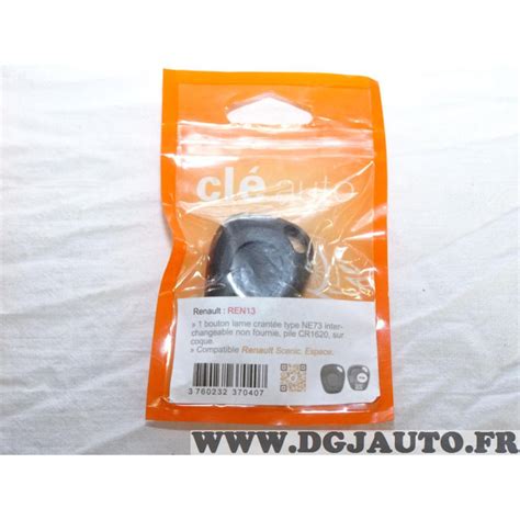 Coque Clé Télécommande 1 Bouton Lame à Tailler Non Incluse Clé Auto