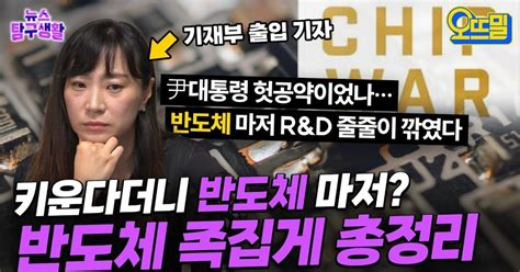 한국의 엔비디아는 꿈꿀 수 없나키운다던 반도체 예산 삭감 수난사