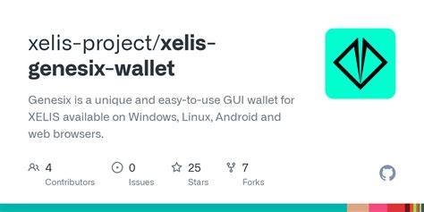 Github Xelis Project Xelis Genesix Wallet Genesix Is A Unique And