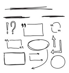 Set Of Colorful Highlight Elements Royalty Free Vector Image