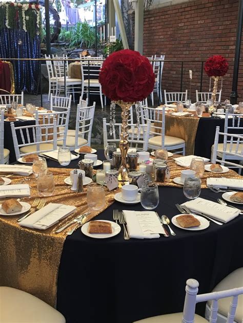 Gold And Burgundy Wedding Centerpiece Chic Formal Dining Setup Elegant