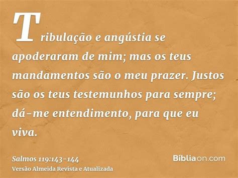 Salmo 119143 144 Bíblia