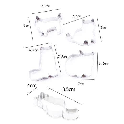 1 шт кухонные формы для выпечки в форме кошки из нержавеющей стали Формочки для печенья Форма