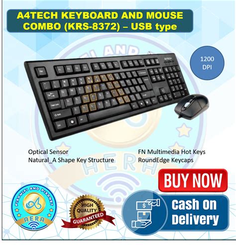 A TECH KEYBOARD AND MOUSE COMBO KRS USB Type Lazada PH