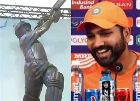 Rohit Sharma Reacts To Sachin Tendulkar S Statue Unveiling At Wankhede