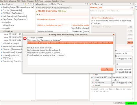 support named expressions in error trace exploration · issue 265