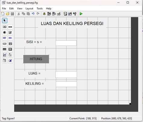 PROGRAM APLIKASI MATLAB MENGHITUNG LUAS DAN KELILING PERSEGI MELIYANTI UNIVERSITAS NEGERI