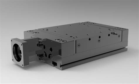Solid Works 3d Cad Model Of Linear Table With Ball Rail System And Screw