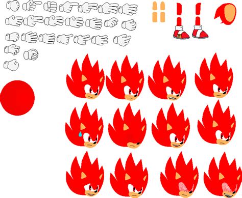 Fire Sonic Sprite V2 By Pyaesonehein5676 On Deviantart